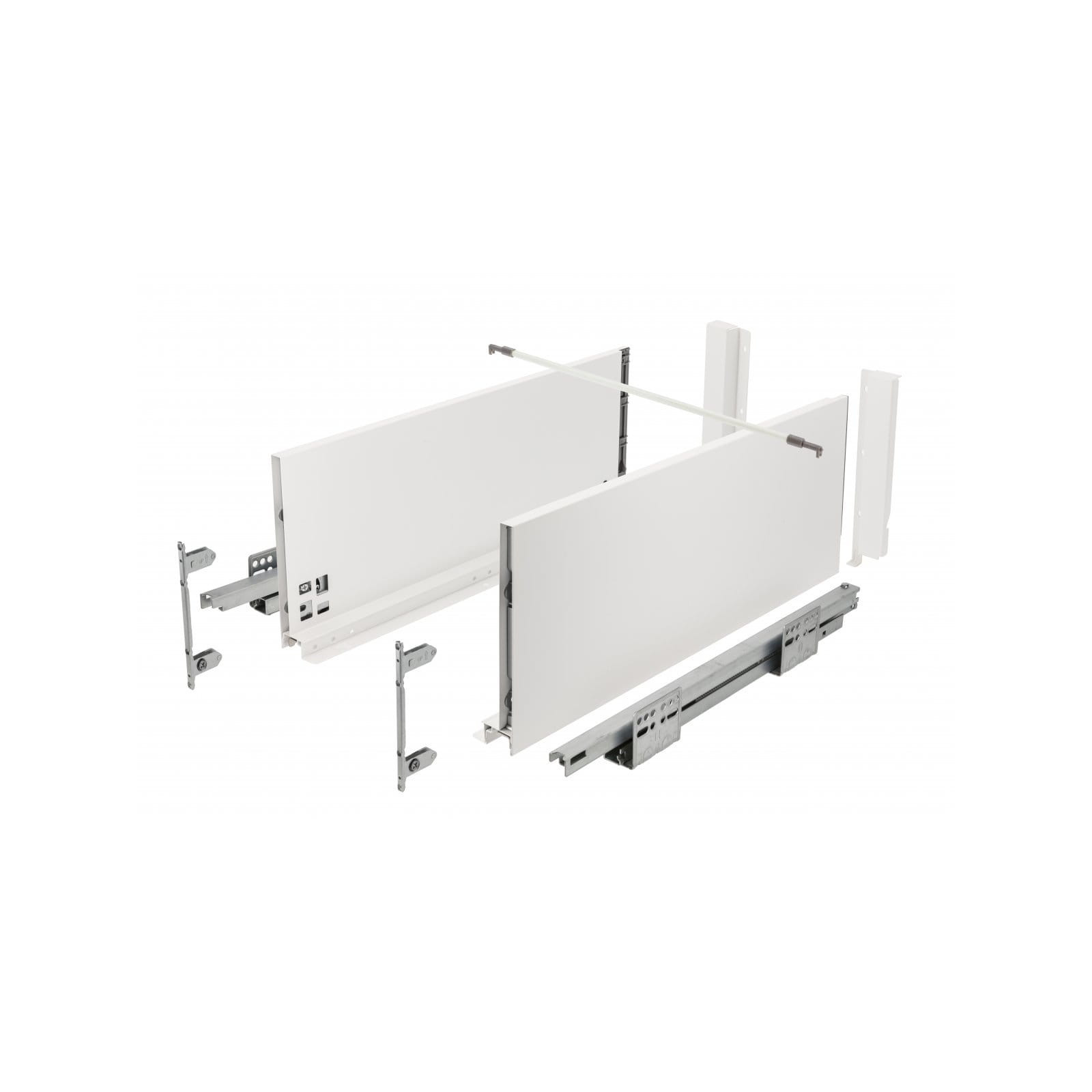 Szuflada GTV AXIS PRO Push to Open 500 mm wysoka H-167 Biała